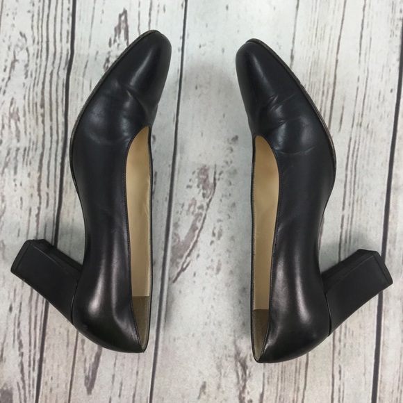 Vintage | Shoes | Vintage Bally Classic Chunky High Heels Black 6 ...